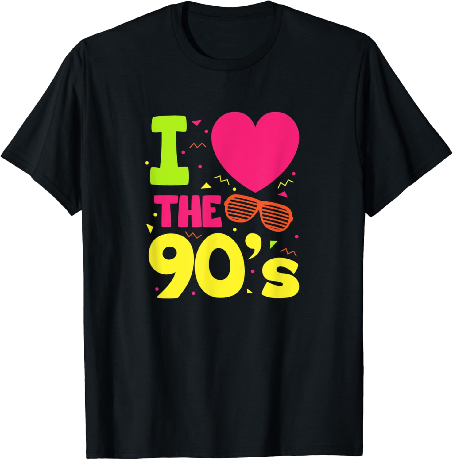 I Love The 90s Vintage Nineties Vibes Nostalgic 1990s Lover T-Shirt : Amazon.co.uk: Clothing